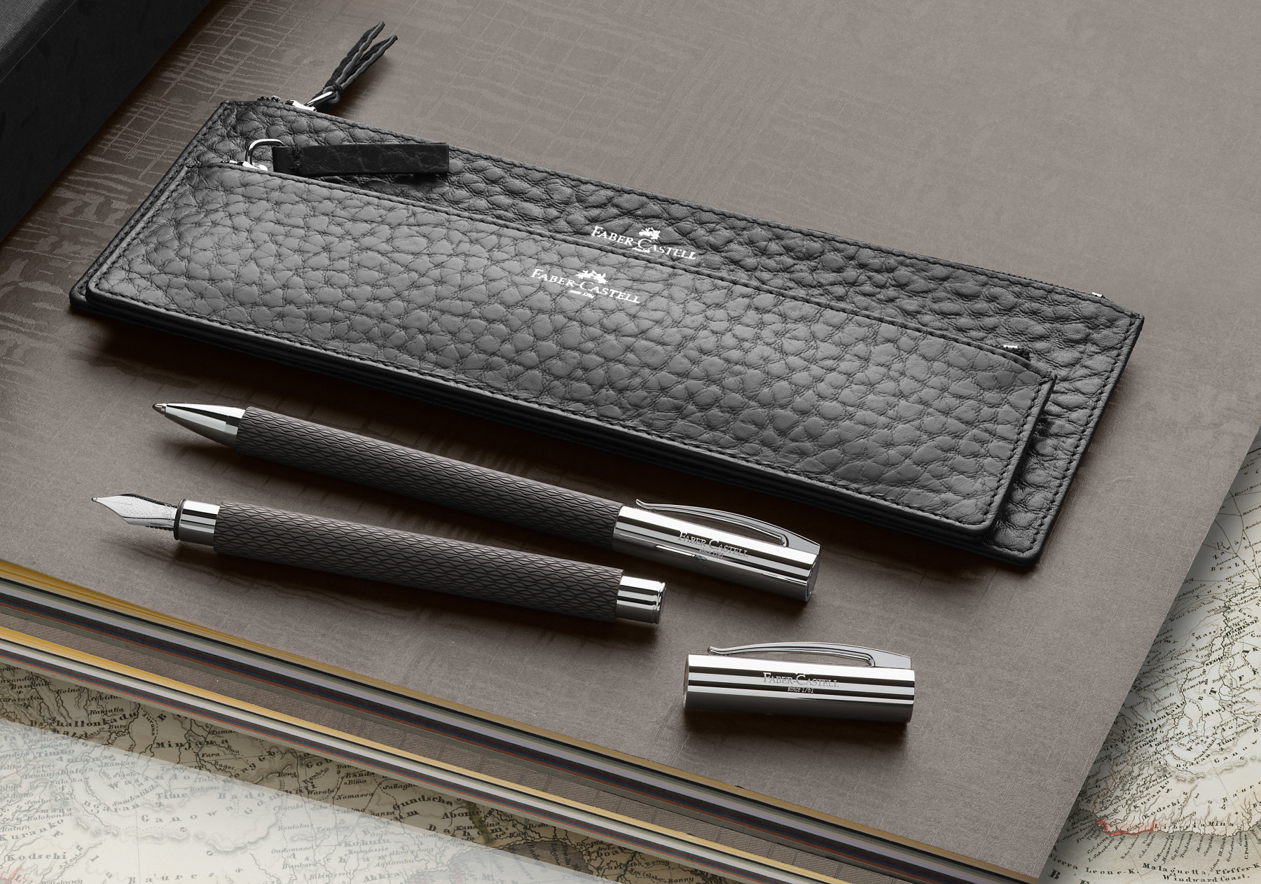 Faber-Castell AMBITION OpArt black Sand Kugelschreiber - Schreibkultur